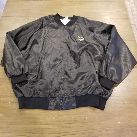 chevrolet | Jackets & Coats | Vintage Corvette Satin Jacket Size 5xl ...